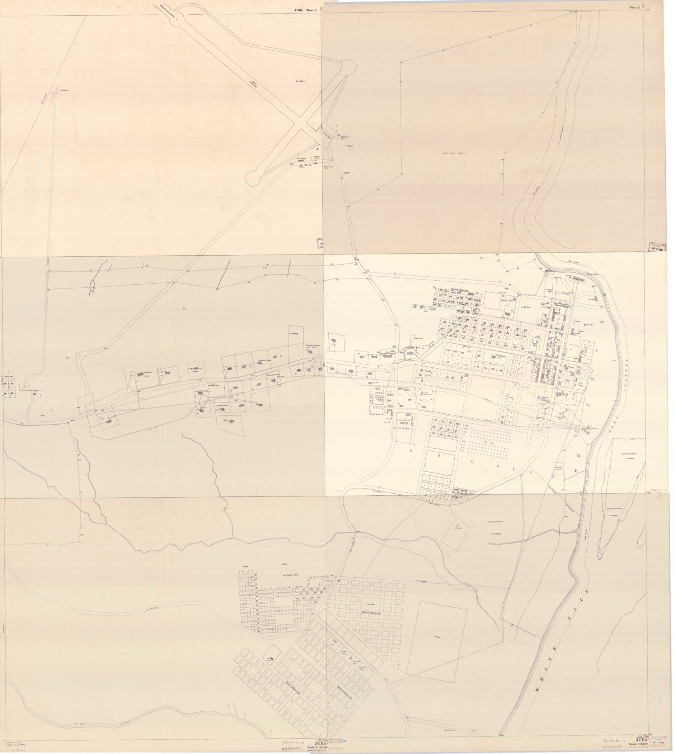 Juba in Maps, 1938 - 1949 - Juba in the Making