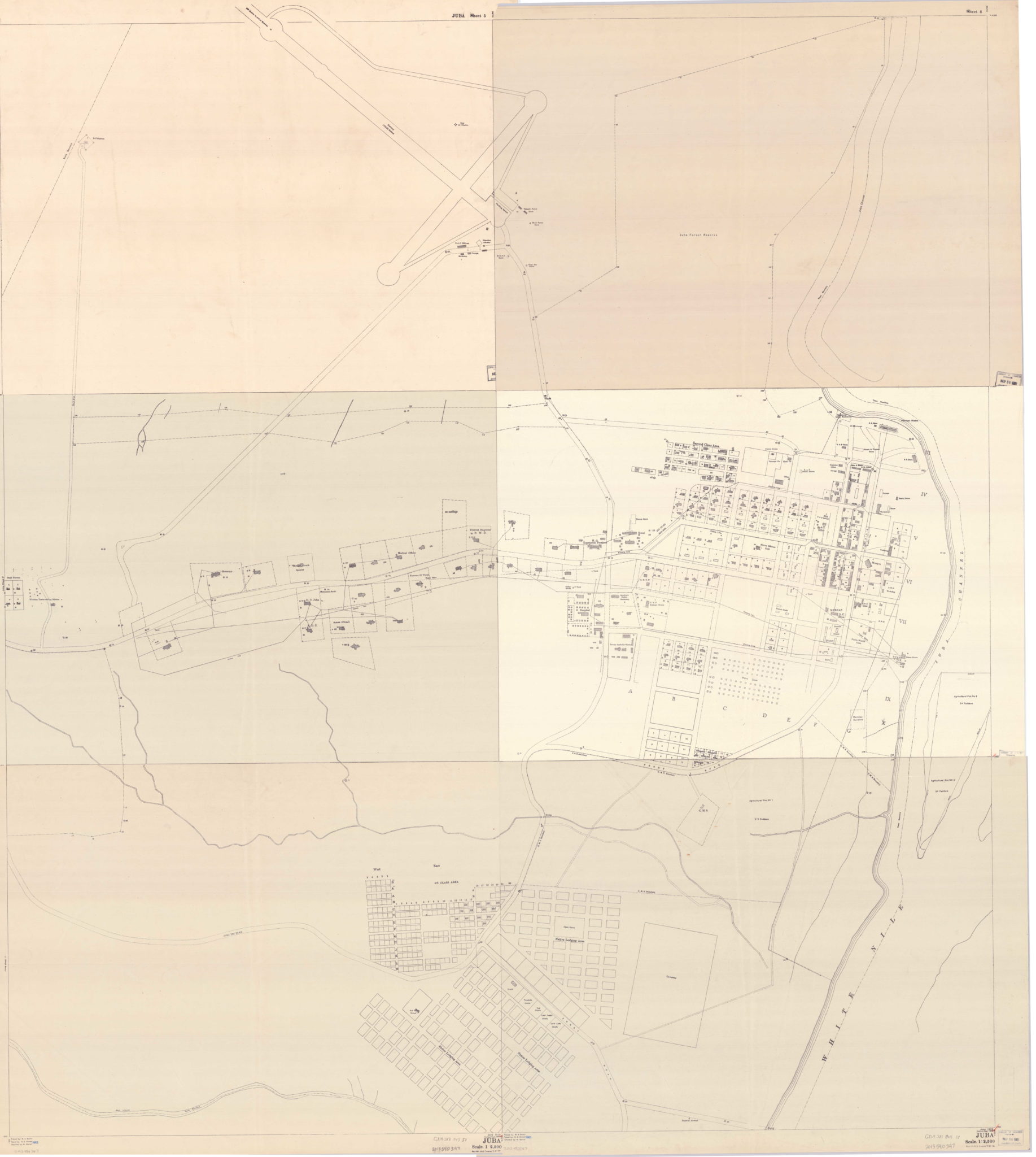 Juba in Maps, 1938 - 1949 - Juba in the Making