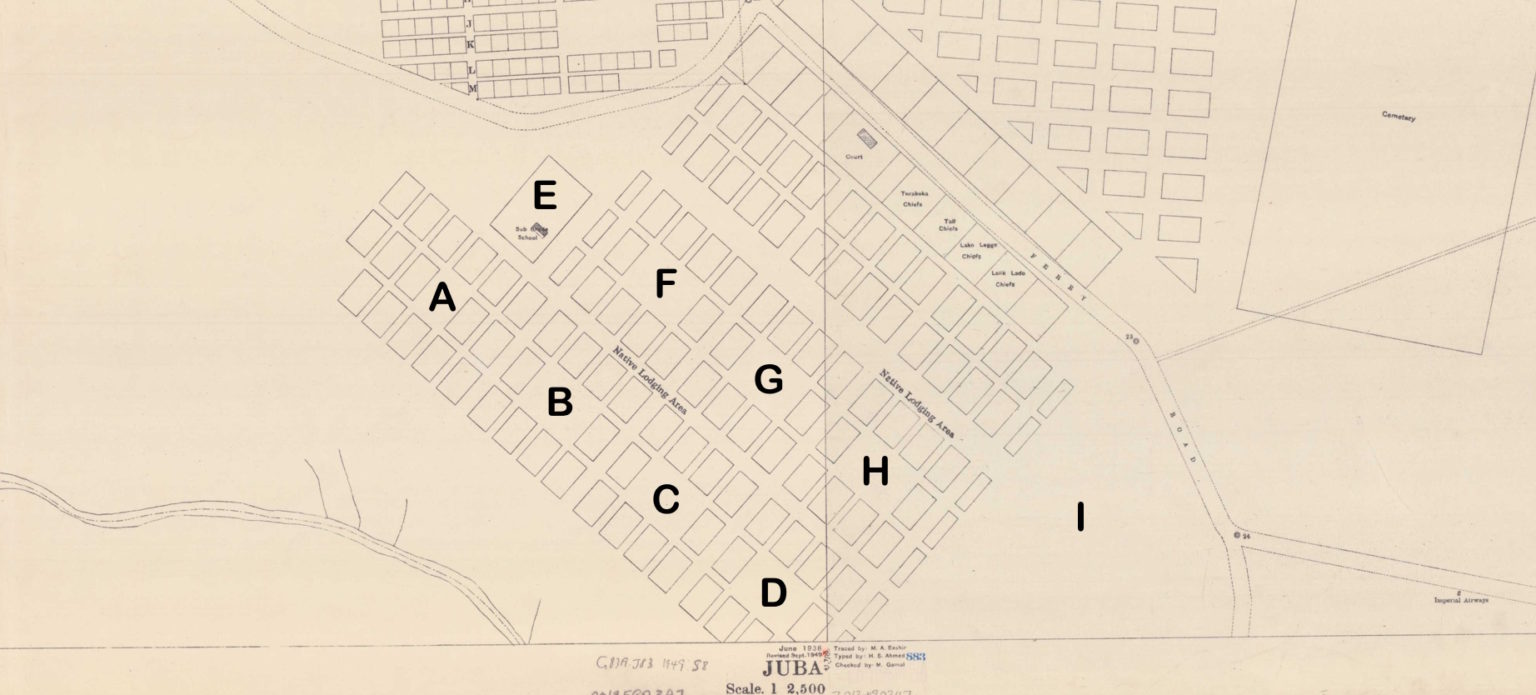 Juba in Maps, 1938 - 1949 - Juba in the Making