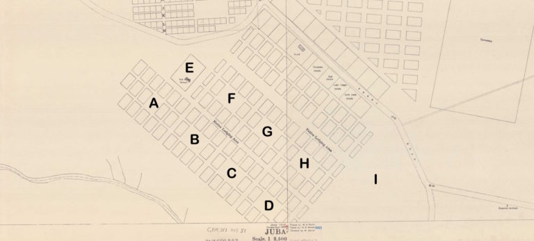 Juba in Maps, 1938 - 1949 - Juba in the Making