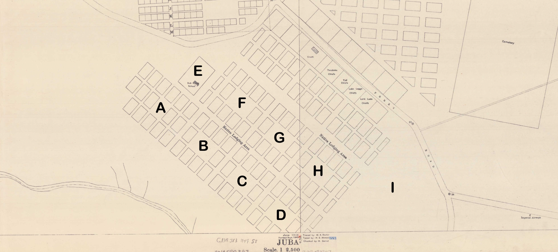 Juba in Maps, 1938 - 1949 - Juba in the Making